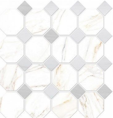 Мозаика Vallelunga Cava Mosaico Ottagona Satin F. 30x30 - купить в Москве | Цены