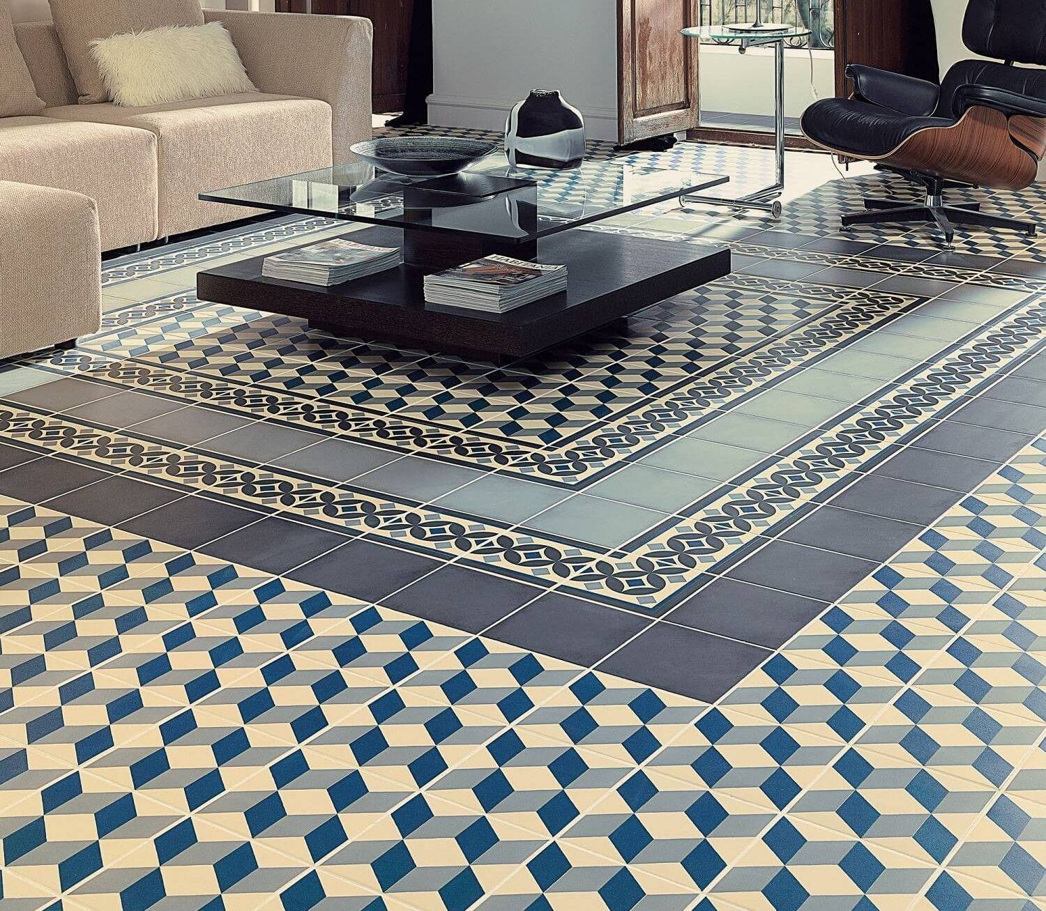 Керамогранит Vives 1900 Macaya Humo Animales 20х20 (21 паттерн) Бежевый ...