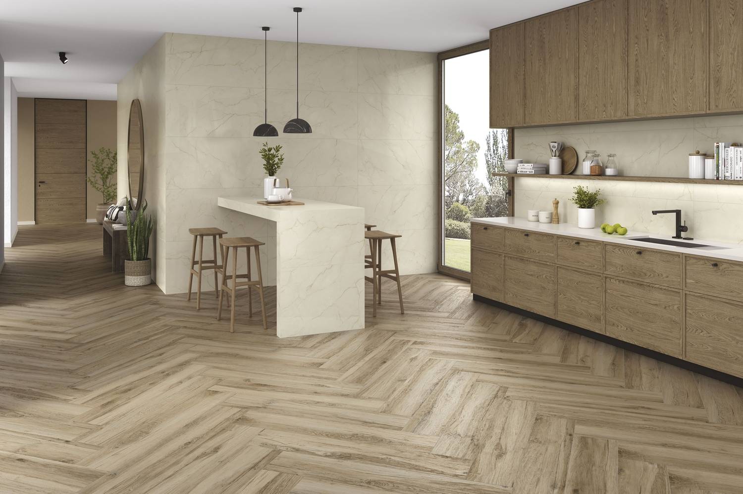 Керамогранит Stylnul (STN) Baldai Cenere Mt Rect 30×150 Серый - купить ...