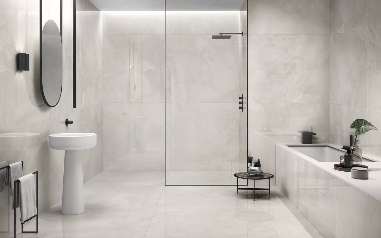 Керамогранит Supergres Purity Marble Elegant Greige Nat Rt 60×120 Серый - купить в Москве | Цены